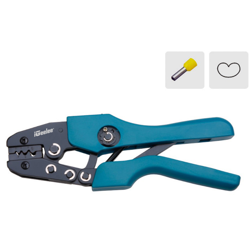 Manual roll-crimping tool AN-04WF for crimping wire ferrule end sleeves